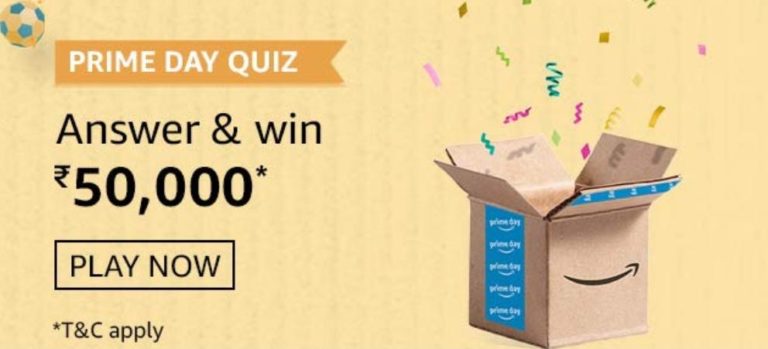 Amazon Prime Day Sale 2021 Quiz Answers (App Only) - Win Prizes ...